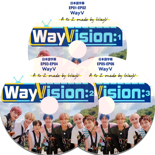 K-POP DVD WayVision 3枚SET EP01-EP06 日本語字幕あり WayV 威神V ウェイシェンブイ 韓国番組収録DV ...